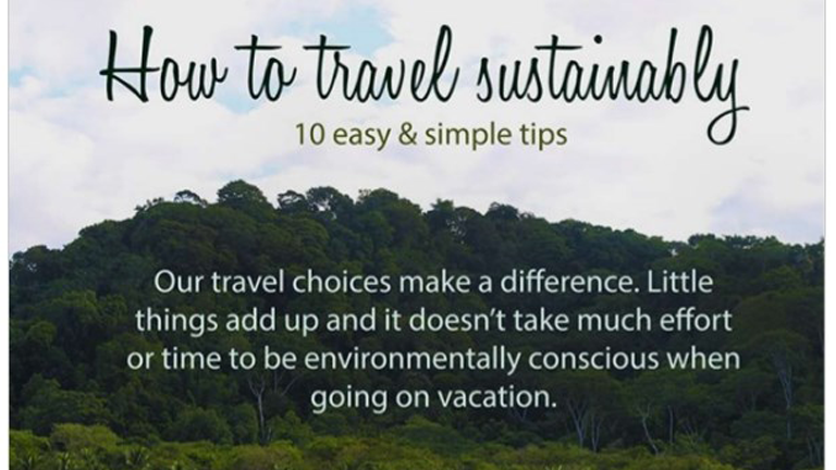Learn how to travel sustainably